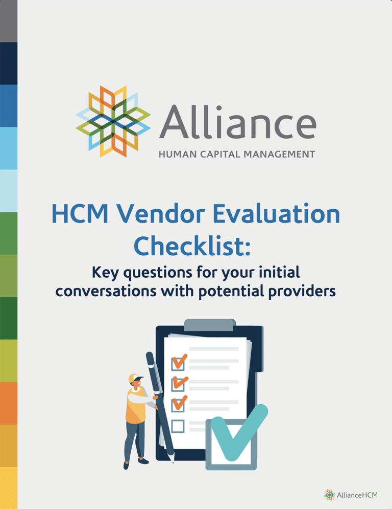 HCM Vendor Evaluation Checklist - AllianceHCM